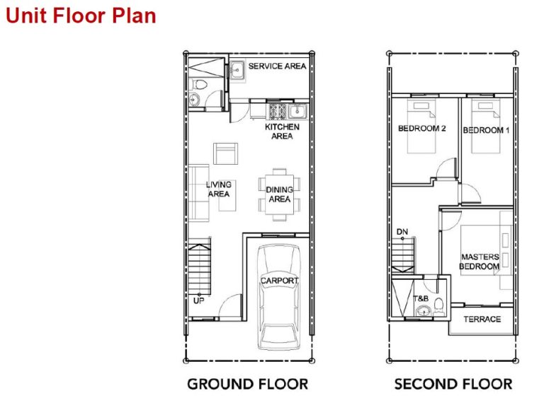 floor plan 2storey - Cebu Best Estate