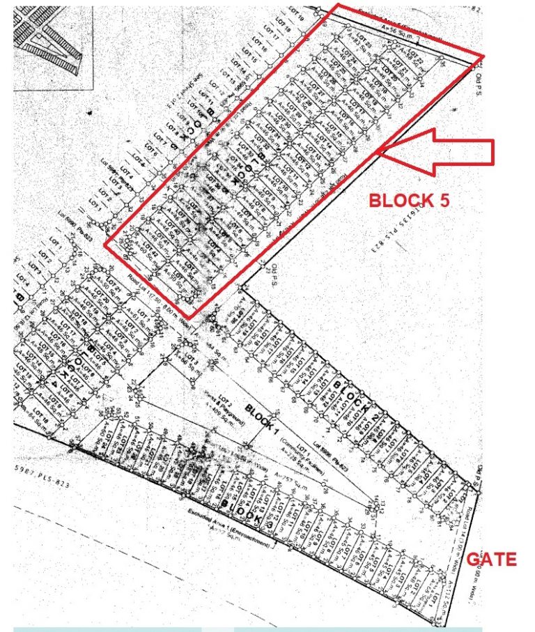 BLOCK 5 MAP FROM GATE - Cebu Best Estate